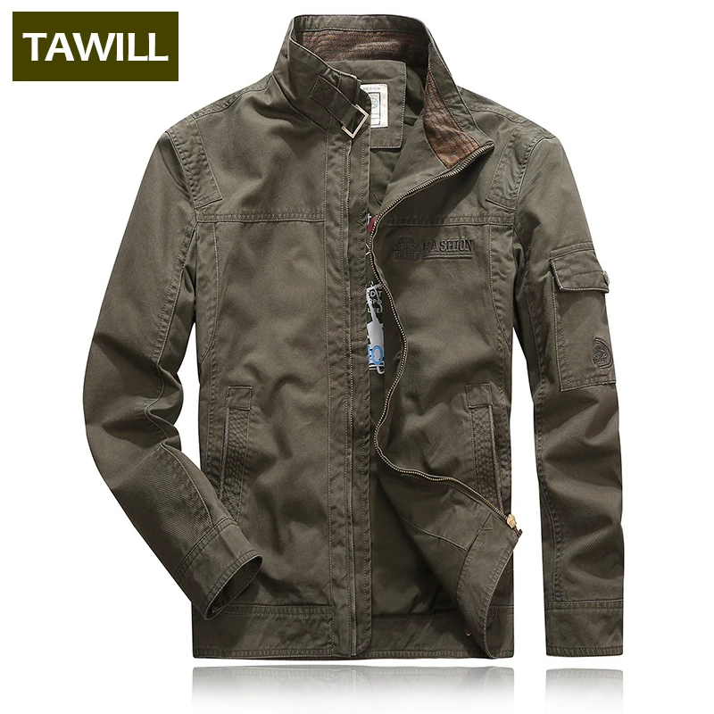 TAWILL Men Jacket Jean Military Army Soldier Cotton Male Brand Clothing ...
