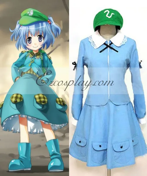 Touhou Project Kawashiro Nitori cosplay costume E001 - AliExpress 200000532