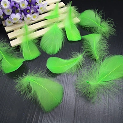 Mix color 100pcs Goose Feathers 8-12cm Goose Feather stage Plumes ...