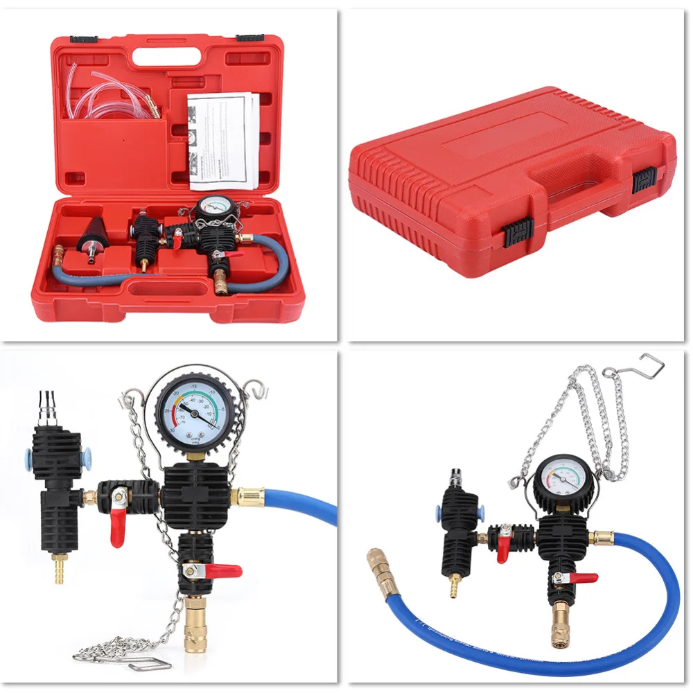 Cooling System Vacuum Purge & Coolant Refill Kit with Carrying Case for ...