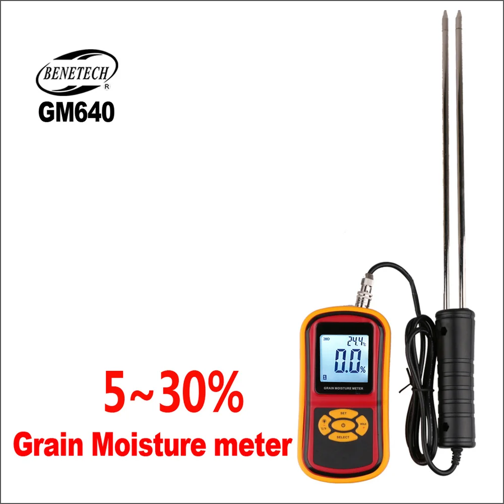BENETECH-Digital-Grain-Moisture-Meter-Hygrometer-Humidity-Measure-Range ...
