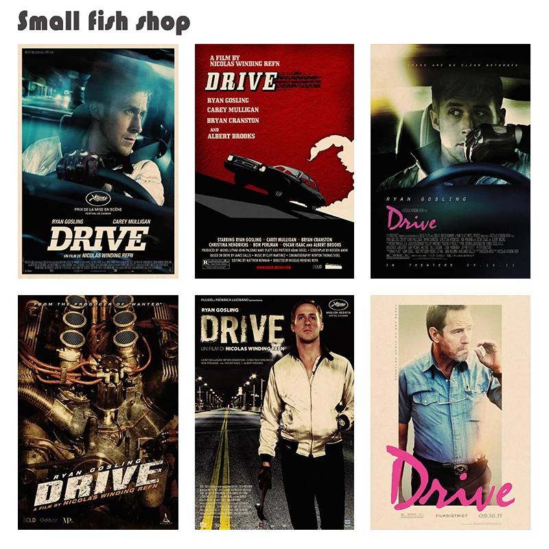Drive Home Furnishing decoration Kraft Movie Poster Drawing core Wall ...