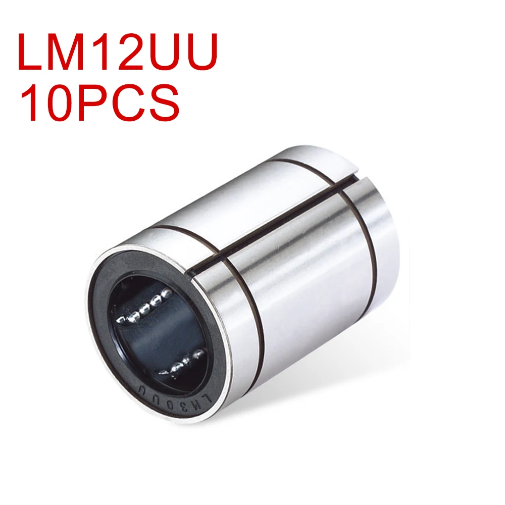 10PCS LM12UU 12mm Linear Ball Bearing Bushing Linear Bearings CNC parts ...
