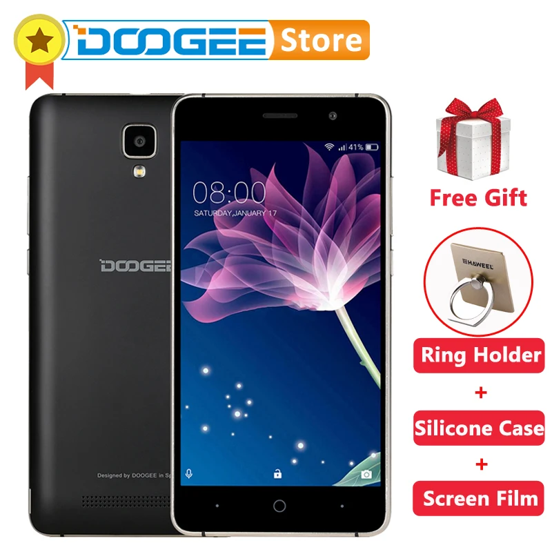 Original DOOGEE X10 Dual SIM 3G WCDMA Smartphone 5.0 inch Android 6.0 ...