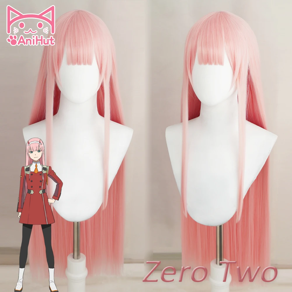 【anihut】02 Zero Two Cosplay Wig Anime Darling In The Franxx Cosplay Wig ...