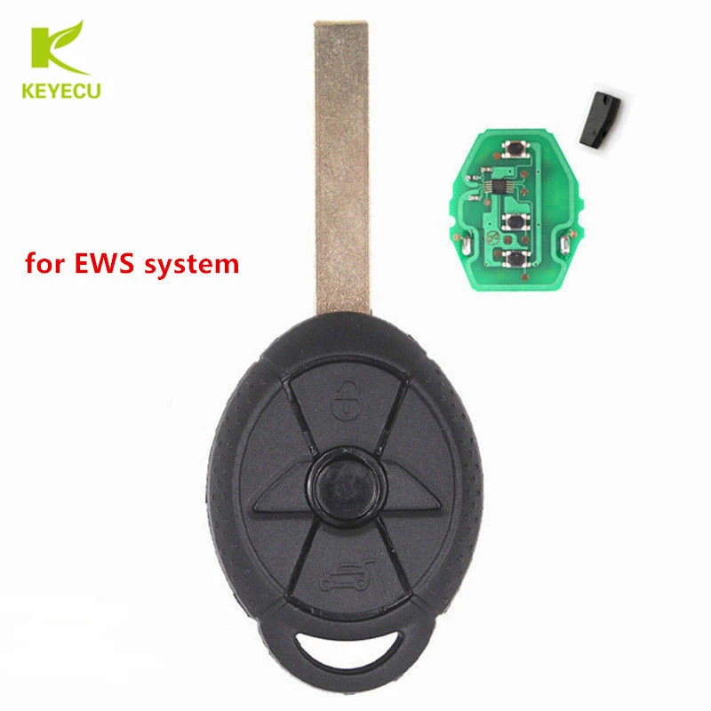 Keyecu Replacement Ews Remote Key Fob 433mhz/315mhz Id44 Chip For Bmw ...