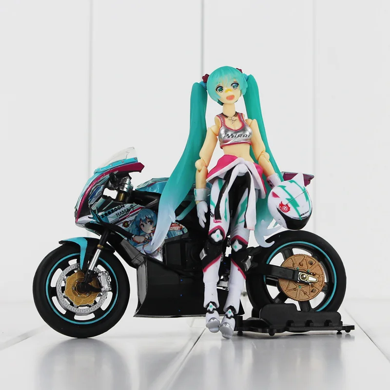 New Hatsune Miku Motorcycle Figma 233# Japan Anime Dolls Hatsune Miku ...