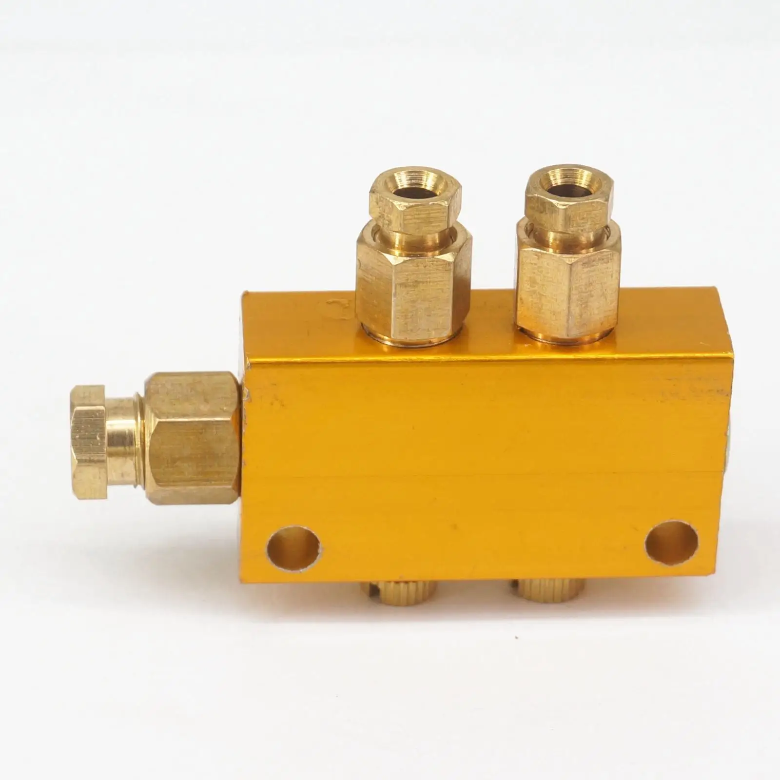 Aluminum 2 Way 6mm in 4mm Out Adjustable Lube Oil Piston Distributor ...