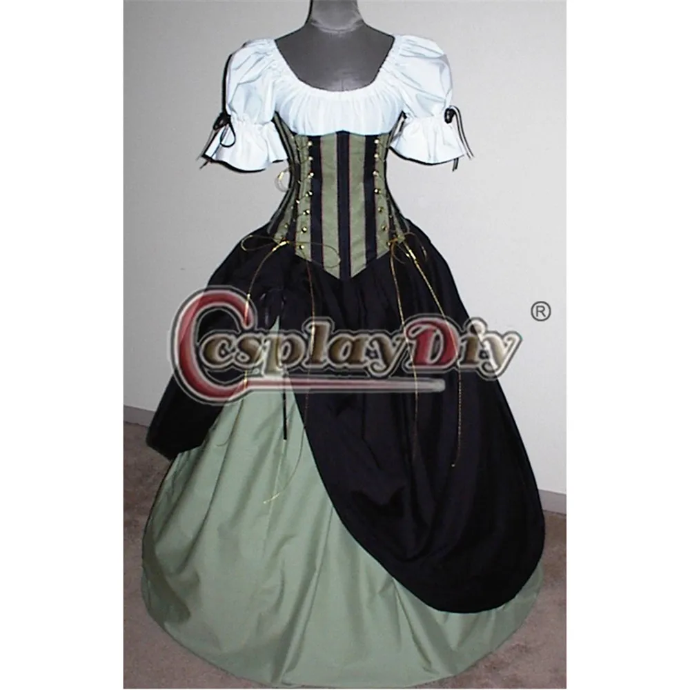 Medieval Fancy Dress Mysterious Maiden Victorian Adult Women Halloween ...