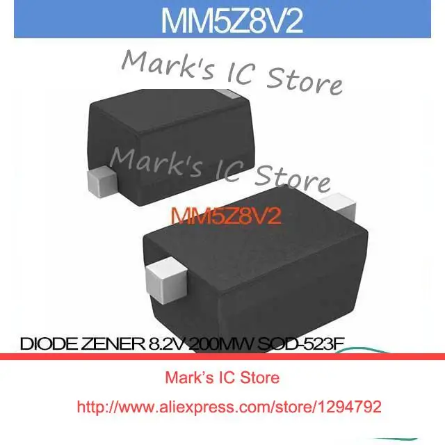MM5Z8V2 DIODE ZENER 8.2V 200MW SOD 523F MM5Z8V 5Z8 MM5Z8 5Z8V MM5Z 5Z8V2|zener diode voltage ...