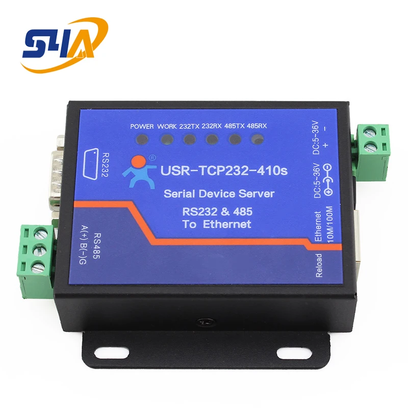 USR TCP232 410s ModBus RTU Converters support DNS DHCP RS232 RS485 SERIAL TO ETHERNET TCP/IP ...