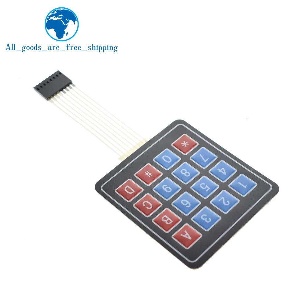 Tzt 16 Key 4 X 4 Membrane Switch Keypad 4x4 4 4 Matrix Array Matrix Keyboard For Arduino Diy Kit