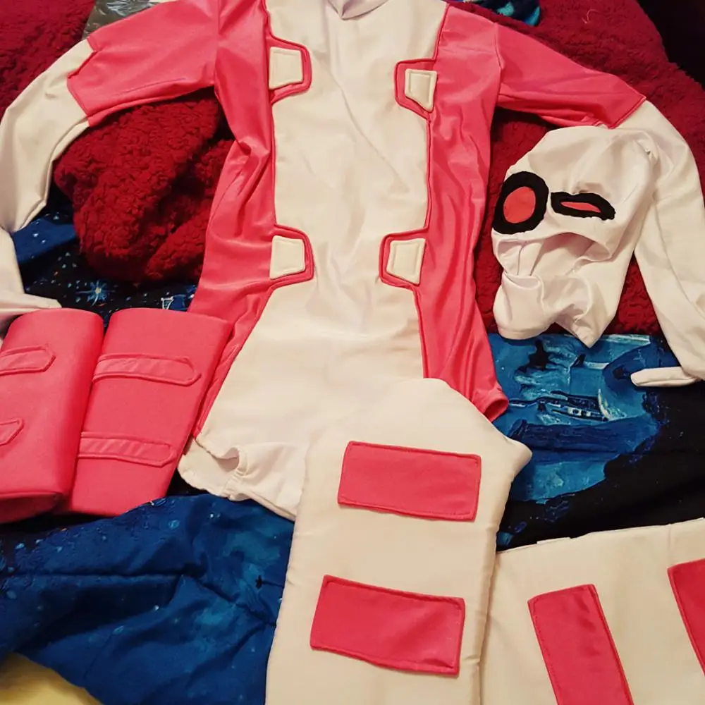 High Quality Gwenpool Costume Pink Gwen Deadpool Suit Spandex Lycra