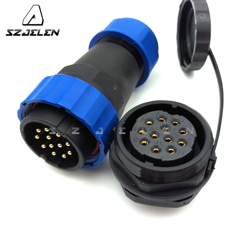 Sd28tp-zm , 12 Pin Waterproof Connector, Aviation Connector Plug Socket ...