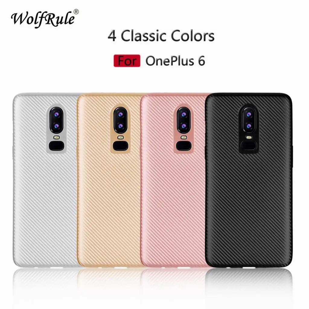 For Cover Oneplus 6 Case A6000 Soft Silicone Rubber Phone Cover Case ...