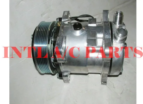 UNIVERSAL AC COMPRESSOR FOR sanden 507 5h11 SD507 SD5H11 SD5S11 PV6 12V ...