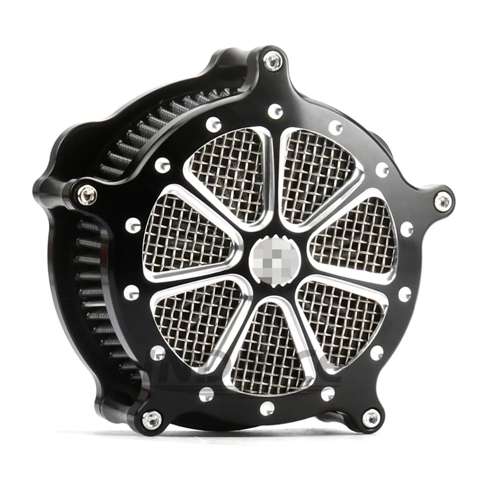 Motorcycle Cnc Cnc Cut Crafts Air Cleaner Intake Filter For Harley ...