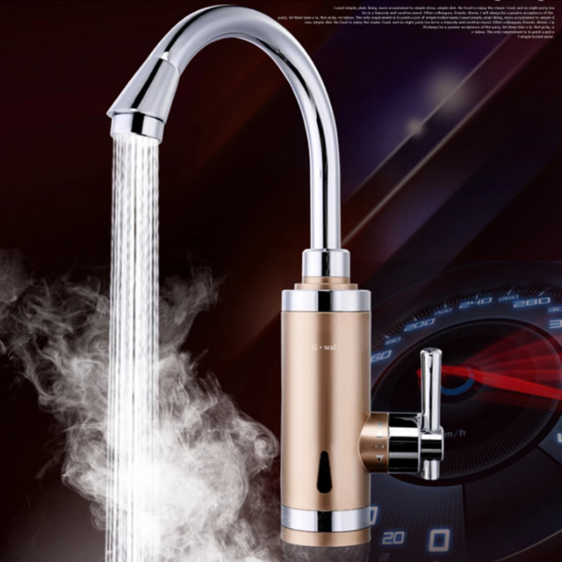 220V Electric Continuous Water Heater Tap Instant Tankless Water Faucet ...