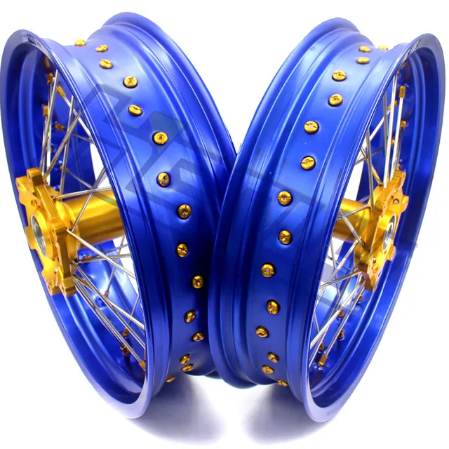 3.5/4.25 SUPERMOTO MOTARD WHEELS RIMS SET FOR SUZUKI DRZ400SM 2005 2018 ...