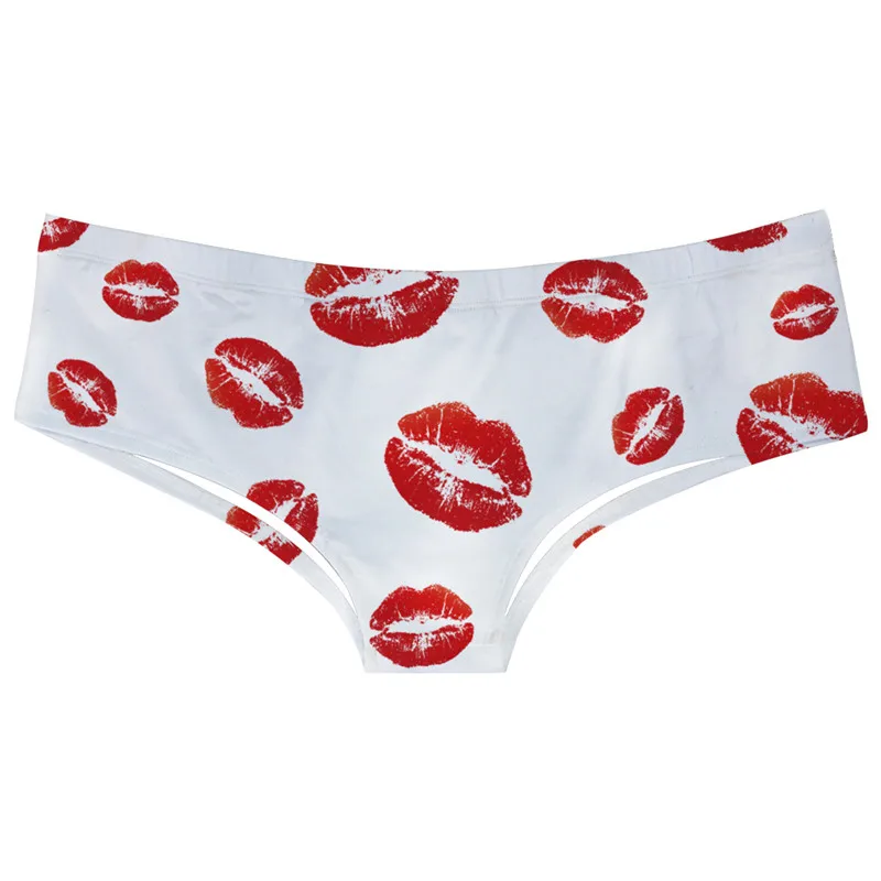 Moda mujer Sexy 3D imprimir Briefs niñas Lingeries Shorts ropa interior ...