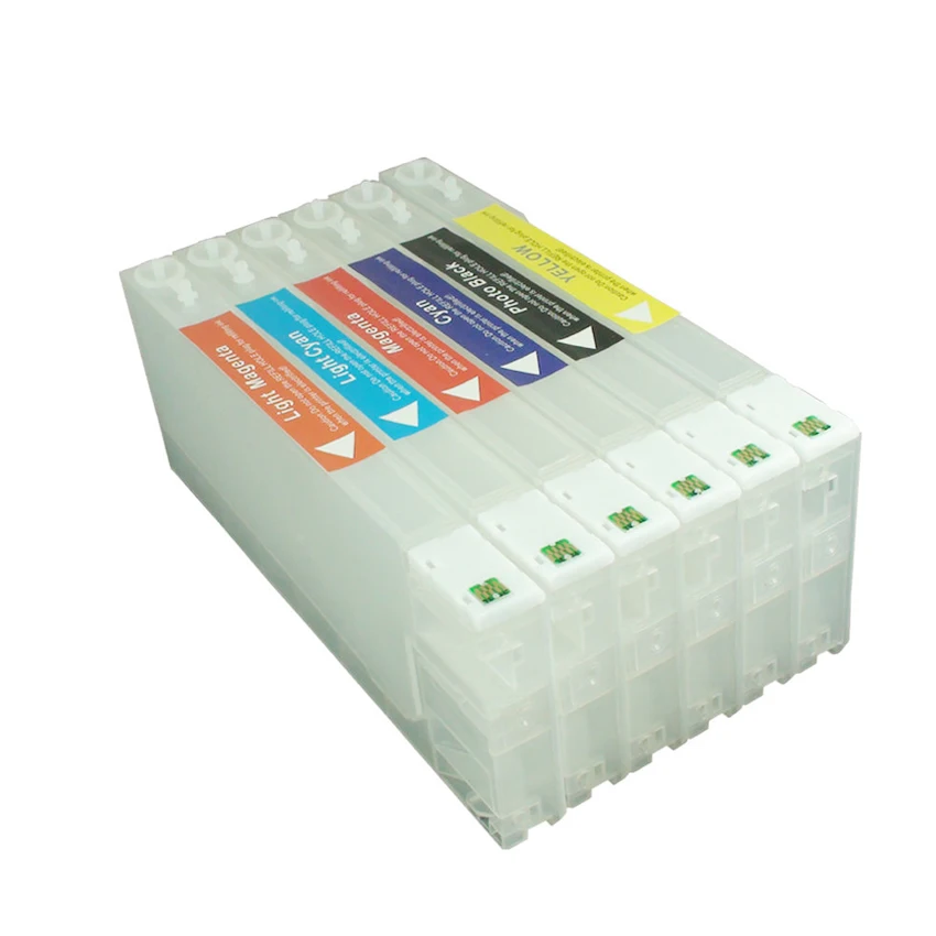 6color/280ml Refillable Cartridge With One Time Chips For Epson Surelab ...