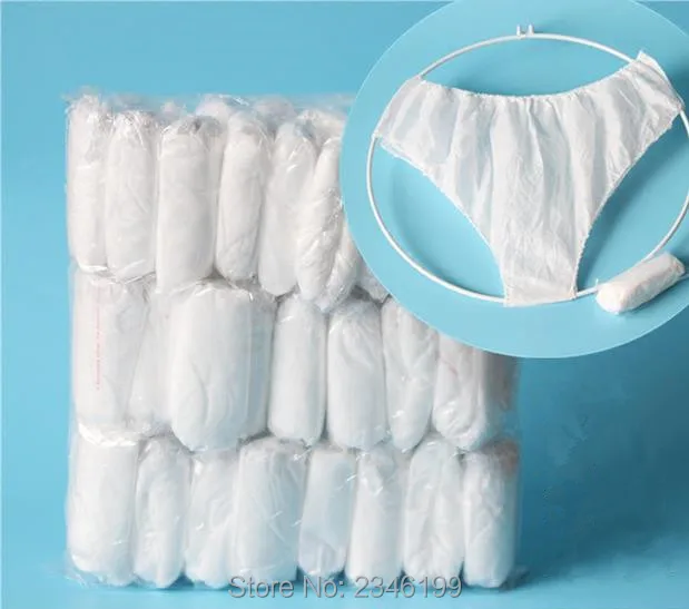 50pcs/pack Sterilized Disposable Women Underwear Nonwovens Spa Travel ...