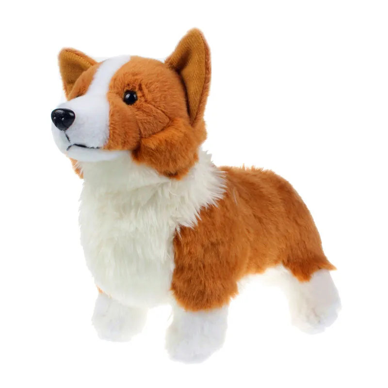 Bonito Cães Corgi Boneca Crianças Brinquedos de Pelúcia Simulação Corgi ...