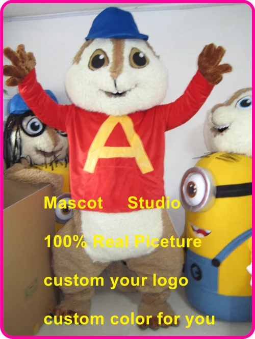Chipmunks Mascot Costume Custom Fancy Costume Anime Cosplay Mascotte ...