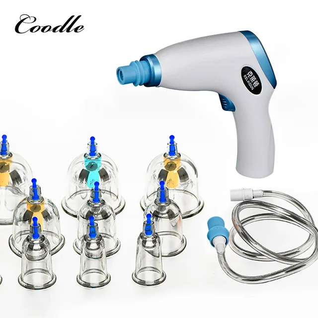 electric vacuum cupping device home use acupuncture massage cupping set ...