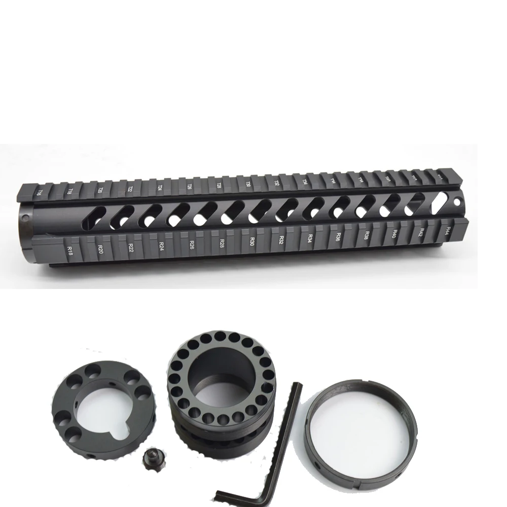 TriRock 12'' Length Free Float Rail Mounting System Quad Rail Handguard ...