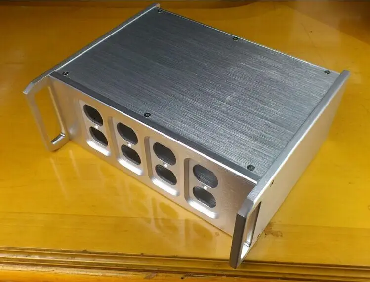 Silver Aluminum Amplifier Chassis Handle Amplifier Chassis Power Box Amp Enclosure Casediy Box