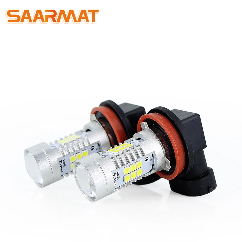 2x Led CanBus H8 H11 Fog lights bulb + Decoder Day lamp No Error DRL ...