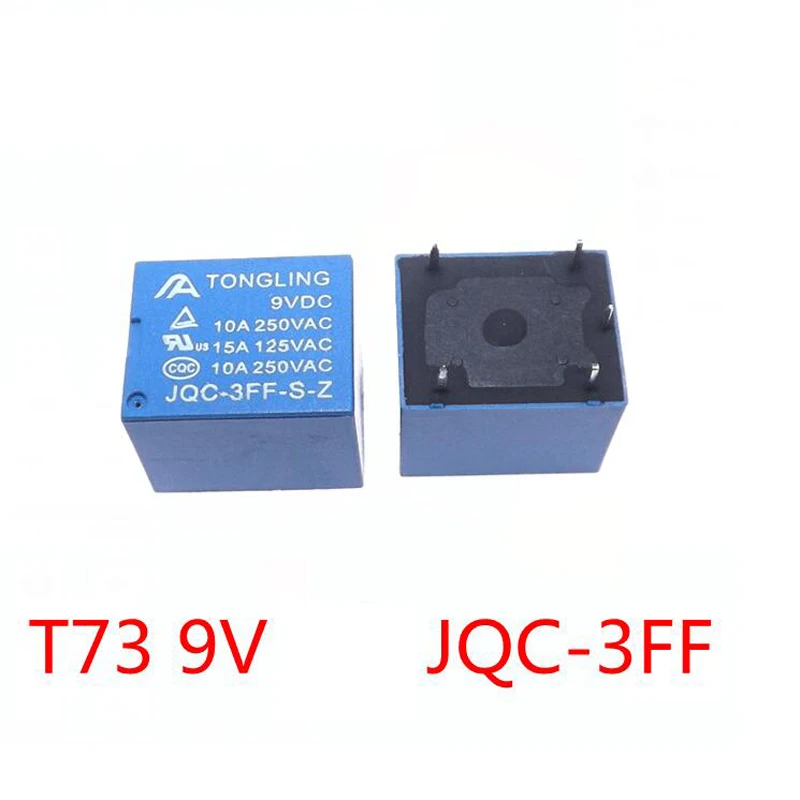 5pin Conversion Type 9v Relay 10a 250vac Jqc-3ff T73 Replace Srd-9vdc ...
