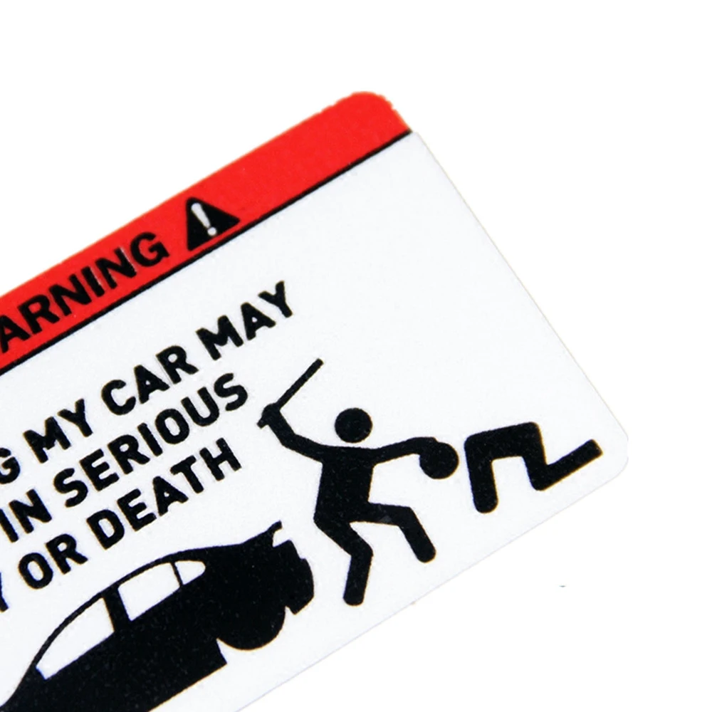 Car warning sticker Do not touch modified car stickers decals stickers ...