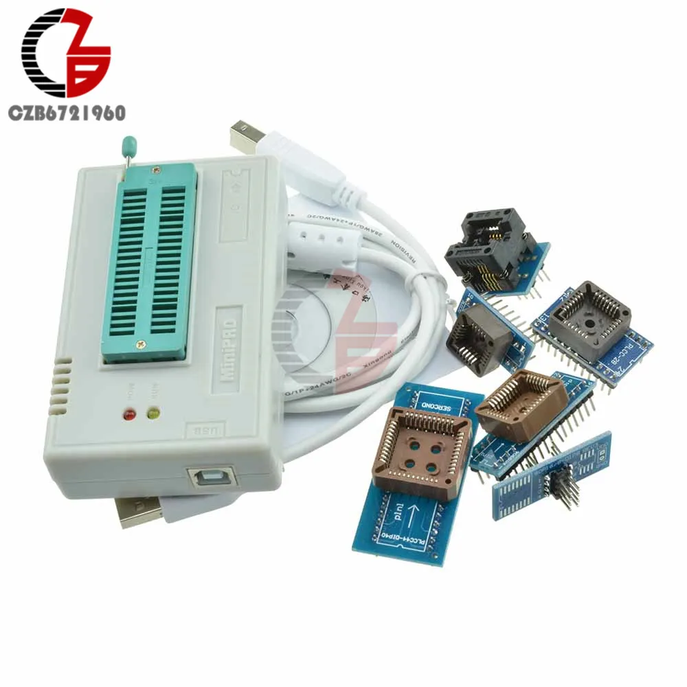 1Set 13000 IC TL866CS Programmer USB 2.0 EPROM FLASH BIOS 6 Adapter ...