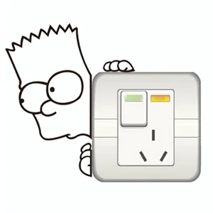 Bart Simpson Kill Switch Sticker