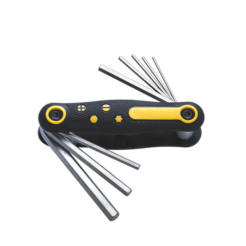 8 in 1 Portable Torx Hex Phillips Slotted Folding Key Wrench Tools ...