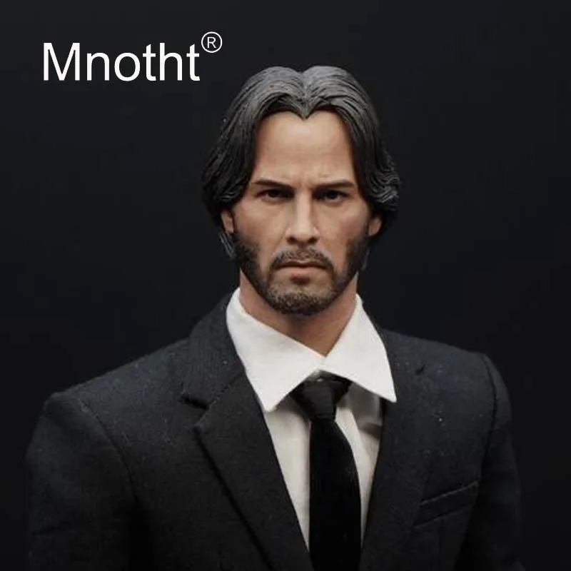 Keanu Reeves Head Sculpt 1:6 Scale Male Soldier Resin Head Carving for ...