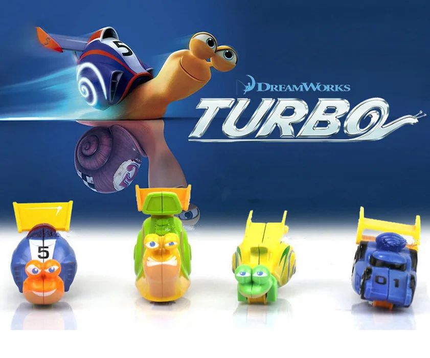 2015 Western Cartoon Movie 4pcs/lot Turbo Racing League Turbo Action ...