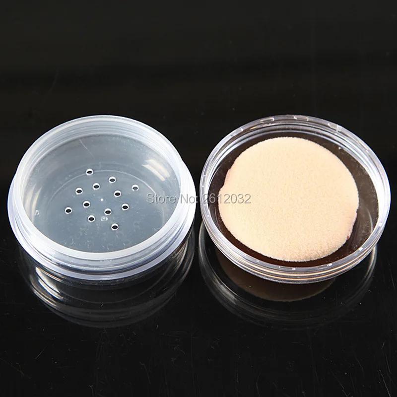 20g Empty Loose Powder Compact With The Grid Sifter & Puff Jar Packing ...