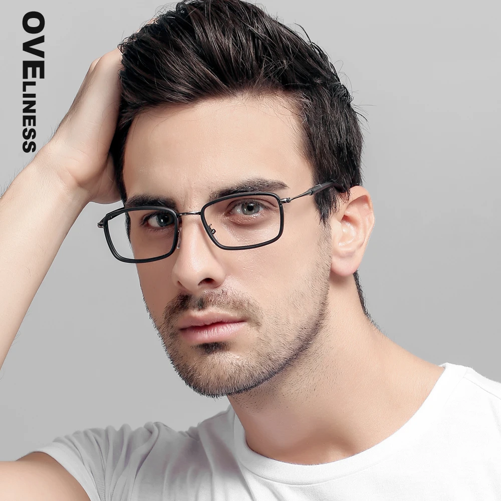 eyeglasses frames men Computer Optical Transparent clear lens myopia ...