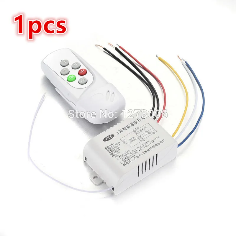 1 pcs 3Way Digital Remote Control Switch ON/OFF Sales LED Light AC 220 ...