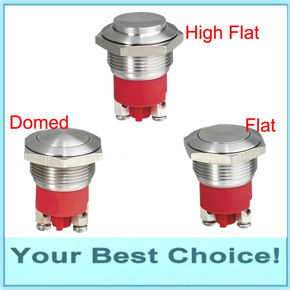 50pcs 19mm Stainless Steel IP68 Waterproof Momentary anti vandal Power ...