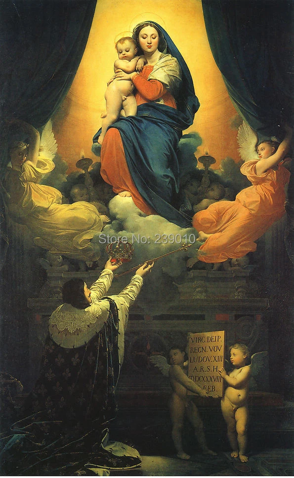free shipping Catholic church oil painting on canvas classical Santa ...