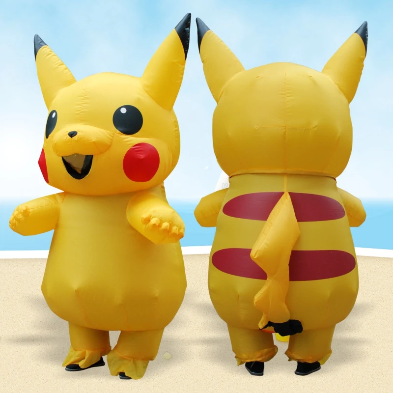 Inflatable Pikachu Anime Costumes Cosplay Carnival Pokemon Costumes ...