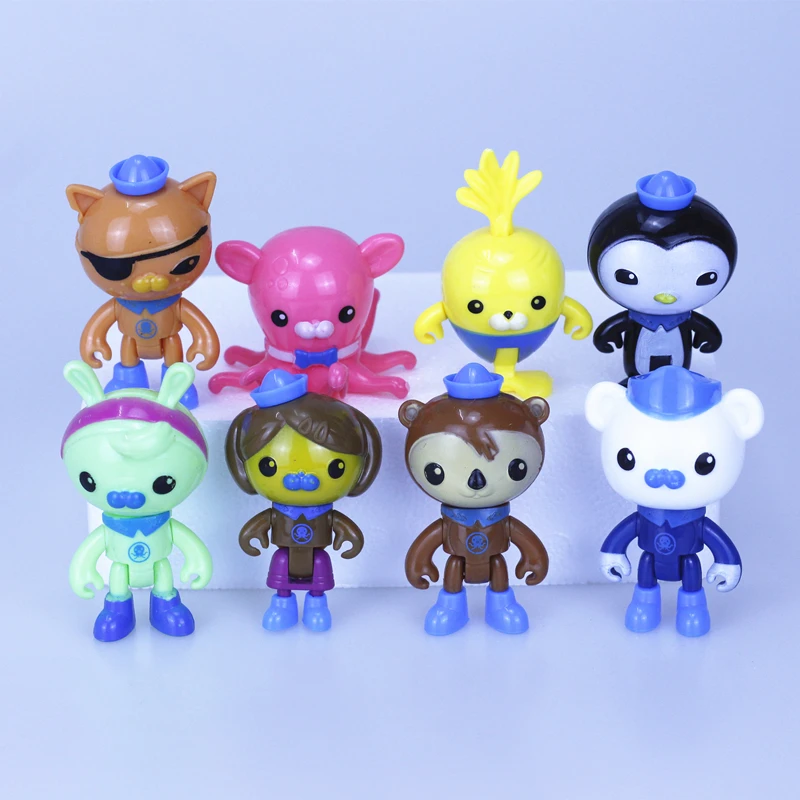 8pcslot Octonauts Toys Anime Action Figure Peso Captain Barnacles Kwazii Shellington Dashi
