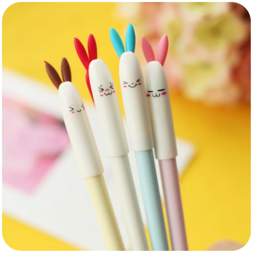 Silently cute bunny paper / small dinosaur aqueous gel pen Korea ...