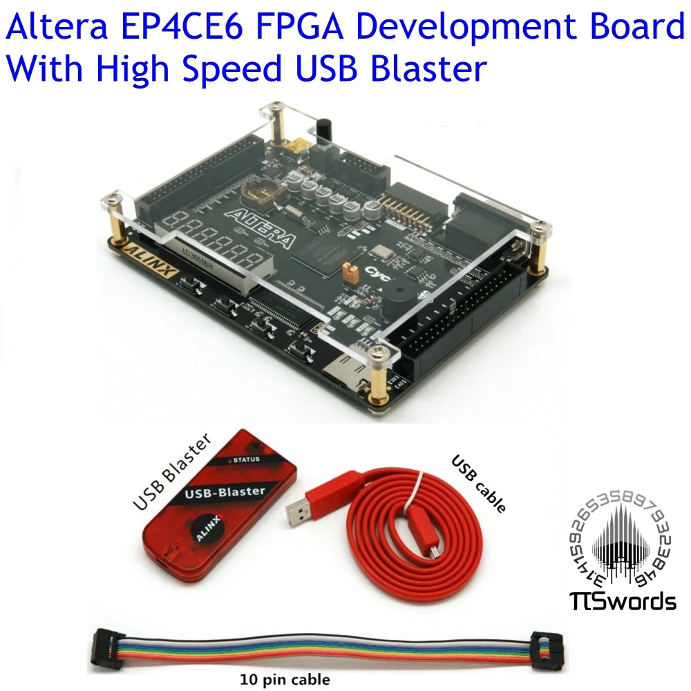ALTERA Cyclone IV EP4CE6 FPGA Development Kit Altera EP4CE EP4CE6F17C8 Board mit Blaster downloader
