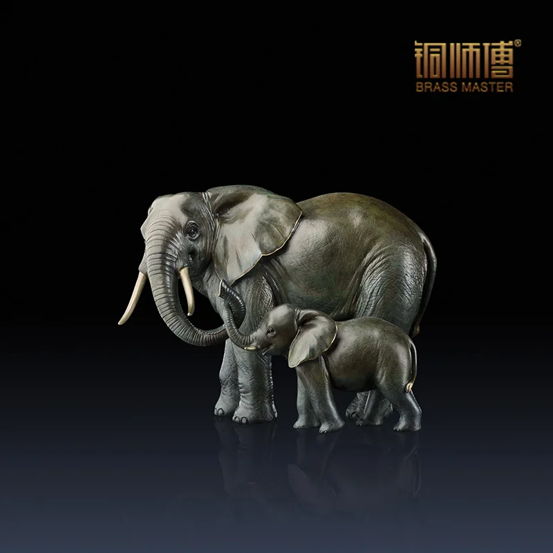 High Quality Mother And Kid Elephant Statue Home Decoration Chinese ...