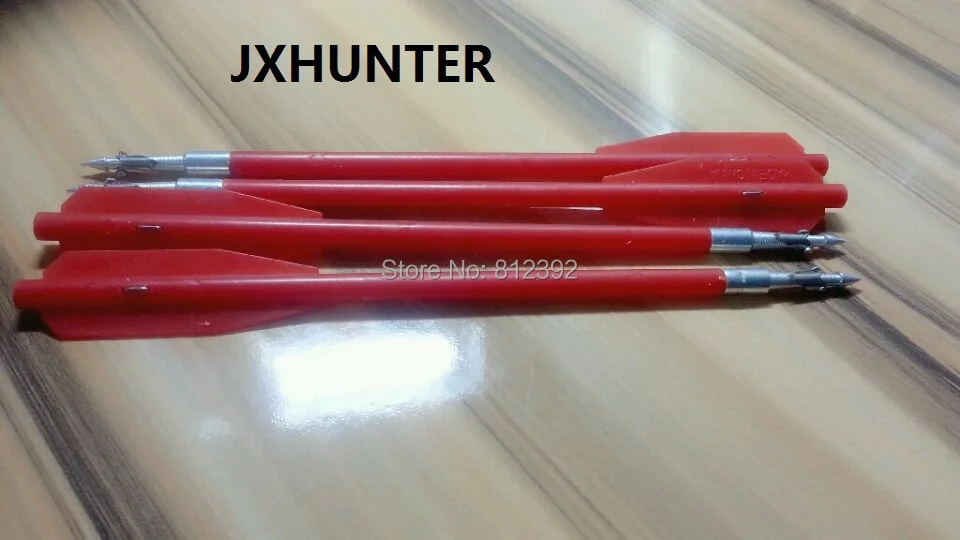 4pieces 6.6 inches crossbow fishing arrow for fish hunting in red color ...